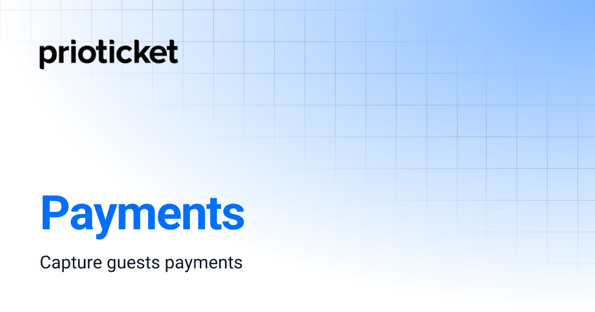 Payments | Prioticket API Docs