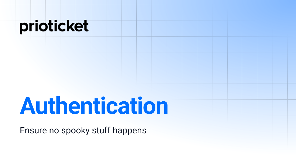 Authentication | Prioticket API Docs